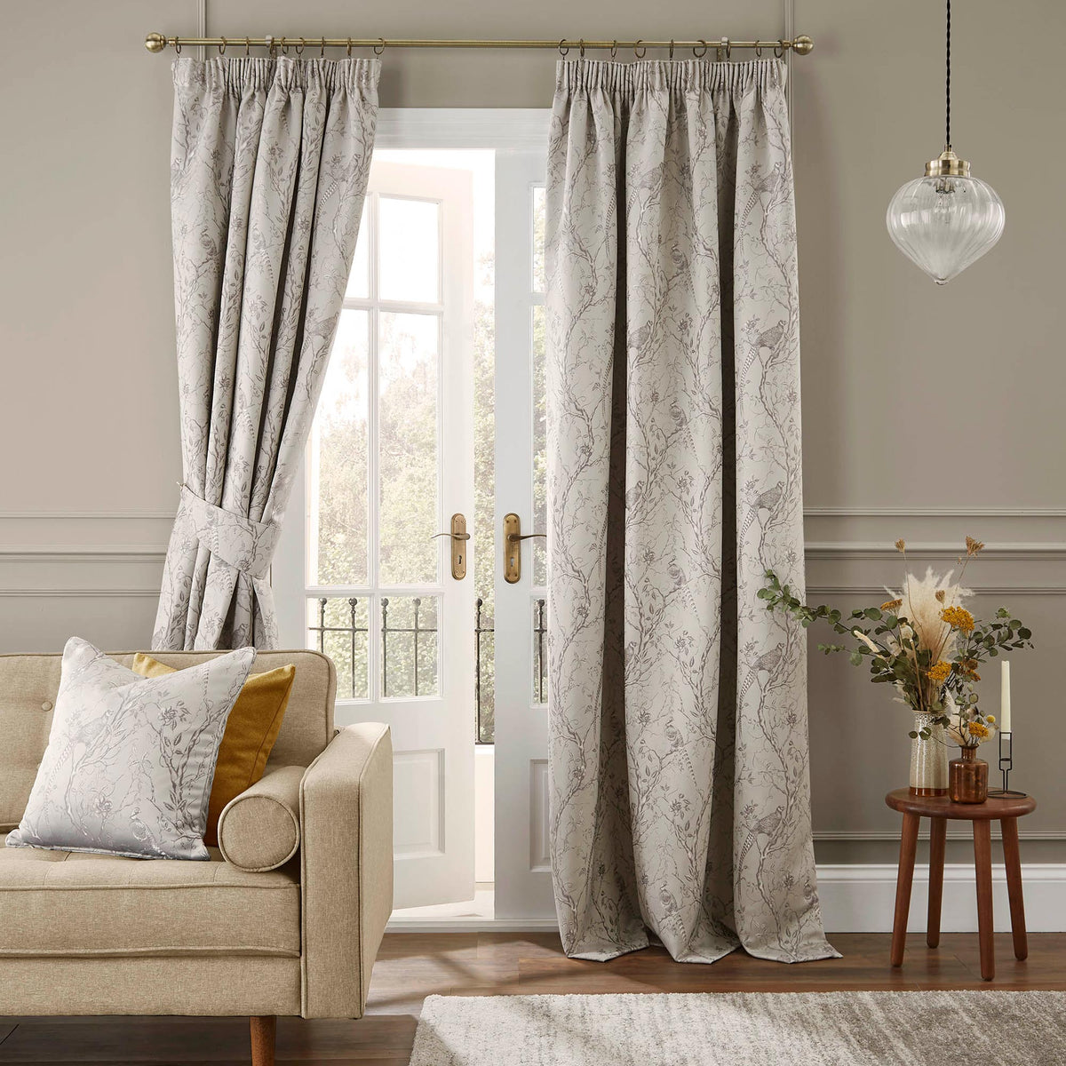 Ashley Wilde Ashridge Oyster Curtains – LTB Furniture